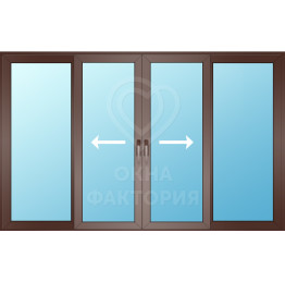 Раздвижная дверь из алюминия на террасу ALT-251 купить в Москве по ...